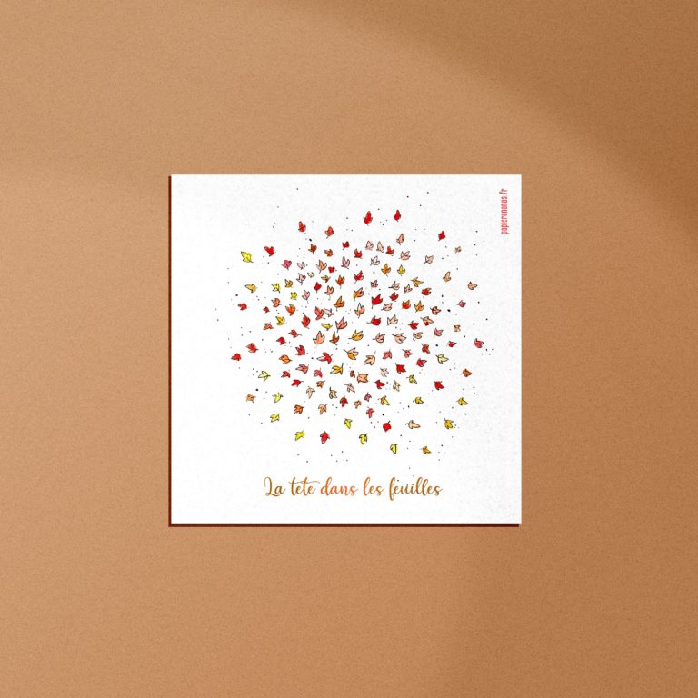 Carte Merci d'automne - Papier ananas