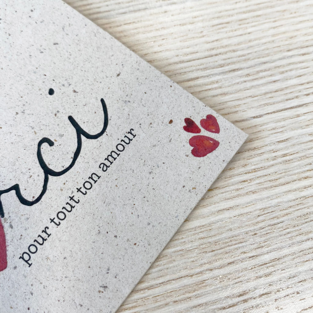 Carte Maman merci - Papier ananas