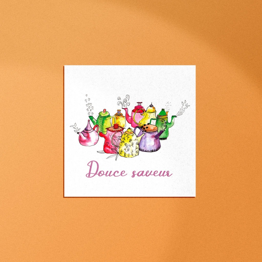 Carte Douce saveur - Papier ananas